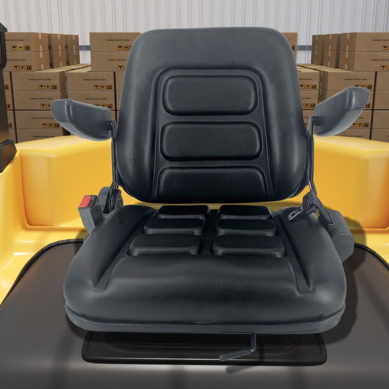 Adjustable Tractor Seat Forklift Excavator Suspension Backrest Truck ...