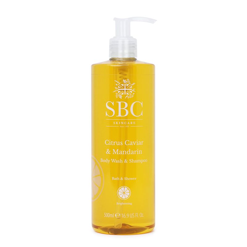 SBC Skincare Citrus Caviar & Mandarin Body Wash & Shampoo - 500ml | 2 ...