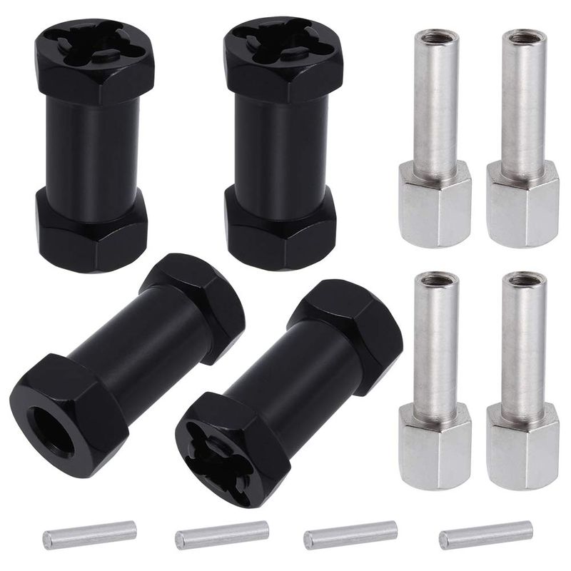 RC 12mm Hex Hub Extension 25mm Offset Wheel Spacers Longer Combiner Coupler for 1/10 Crawler ...