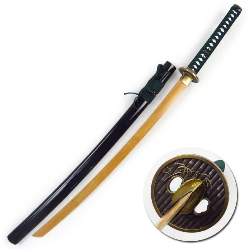 WXQ Bamboo Style Wooden Sword with Sheath, Retro Samurai Sword, Popular ...