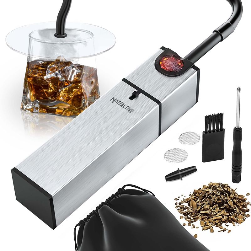 Cocktail & Food Smoker 2-IN-1 Kit - Drink Smoker with WOOD CHIPS ...