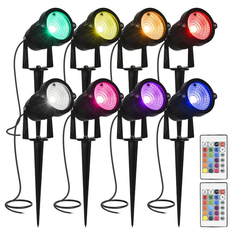 ACHENGE Color Change Landscape Lighting Low Voltage LED Outdoor ...