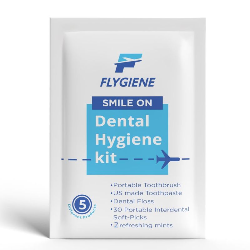 FLYGINE Smile On – Complete Dental Travel Kit – Includes Travel ...