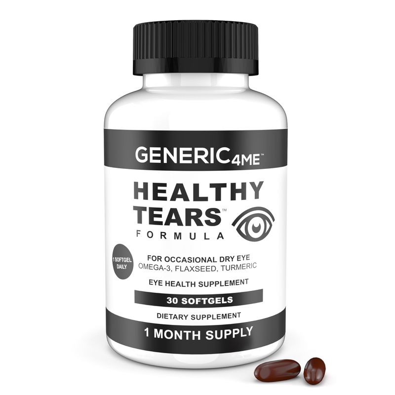 Generic4ME Healthy Tears for Occasional Dry Eye, Omega-3 Fish Oil, EPA ...