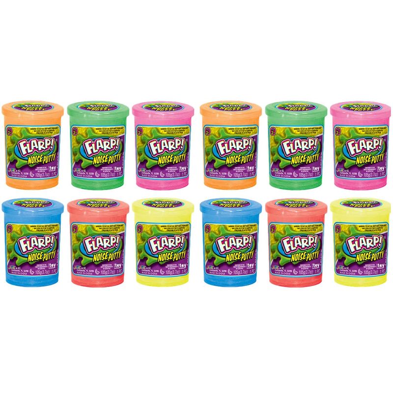 JA-RU Flarp Noise Putty Scented (12 Pack Assorted) Squishy Sensory Toys ...