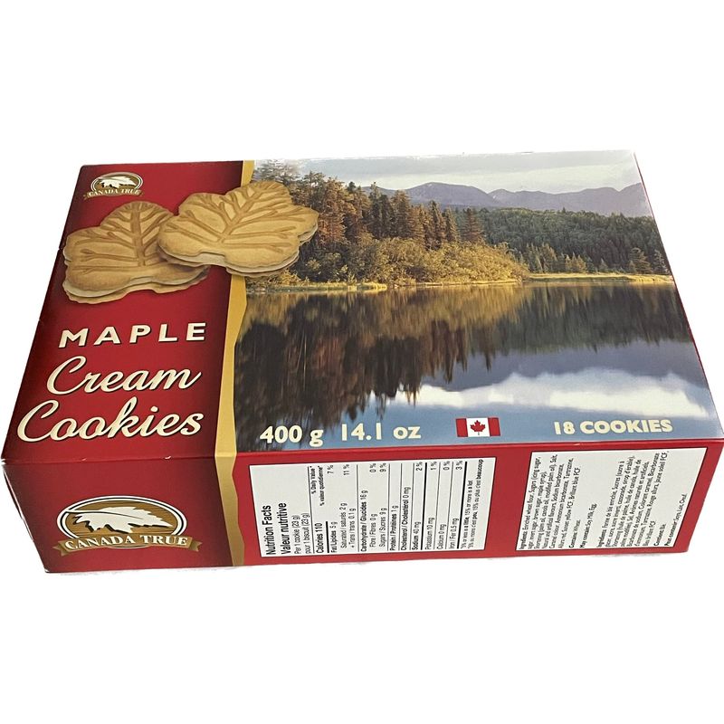 Canada True Premium Maple Cream Cookie with 100% Pure Maple Syrup ...