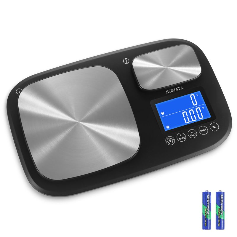 BOMATA Upgrated 0.01 g & 15 kg/33 lb Dual Platform Kitchen Scale with ...