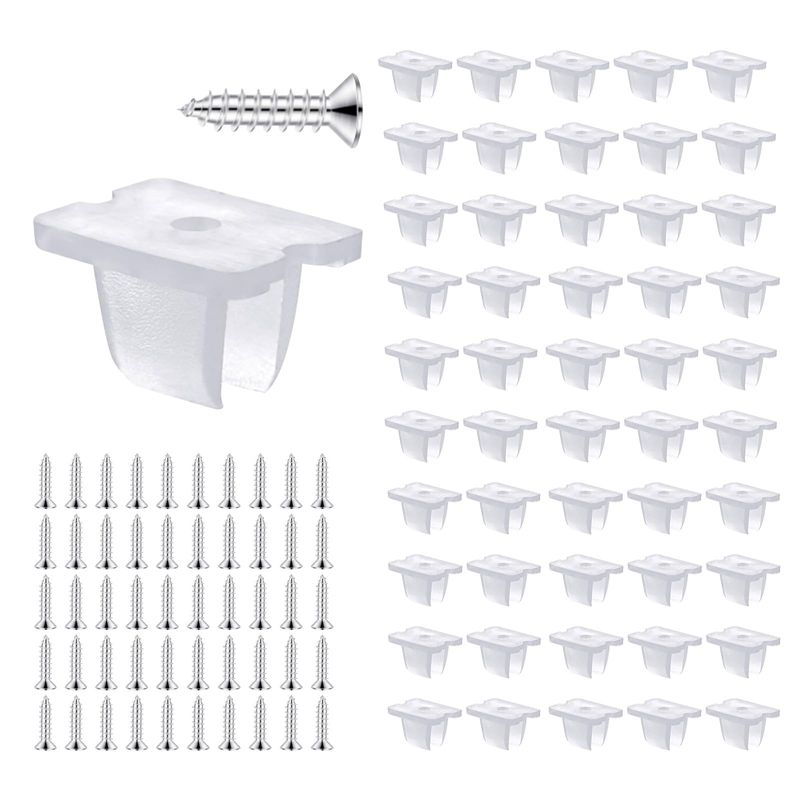 INCREWAY Neon Rope Light Mounting Brackets, 50PCS Waterproof LED Strip ...