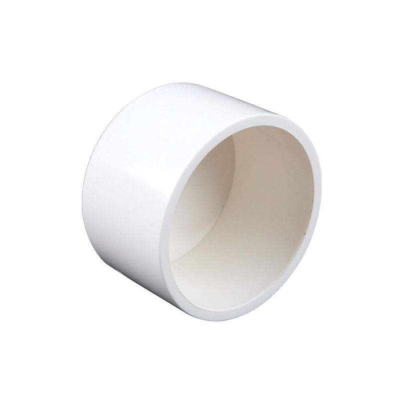 DAN SPEED PVC pipe end cap plug adapter, white PVC pipe end cap ...