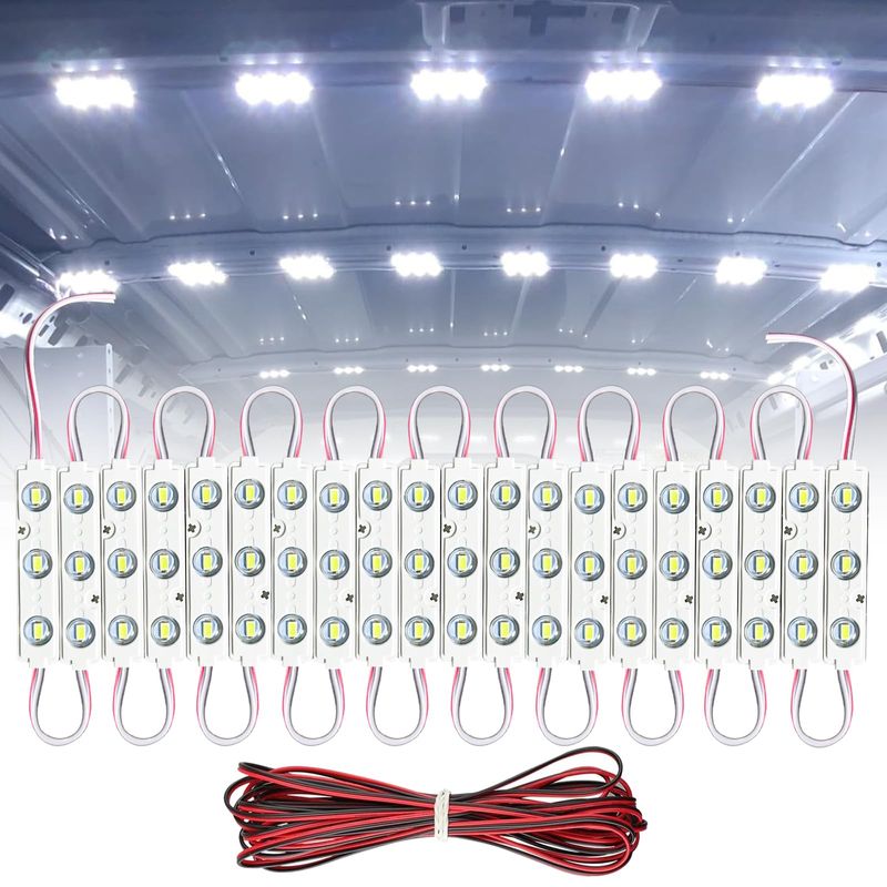 Topcloud 60 LEDs 12V Van Interior Light Car LED Ceiling Lights Kit ...