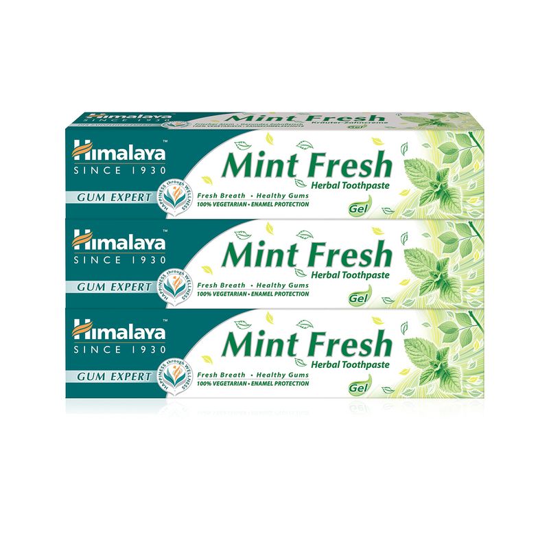 Himalaya Mint Fresh Herbal Toothpaste Gum Expert Range for Healthy ...