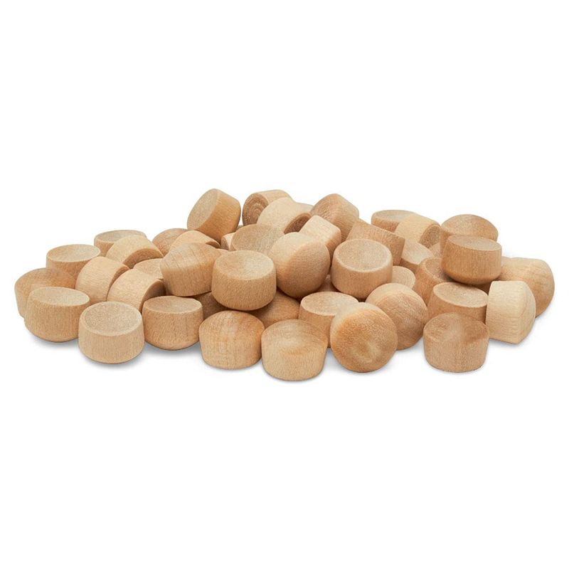 Wood Screw Covers 3/8 inch Maple Round-Head Screw Hole Plugs Pack of ...