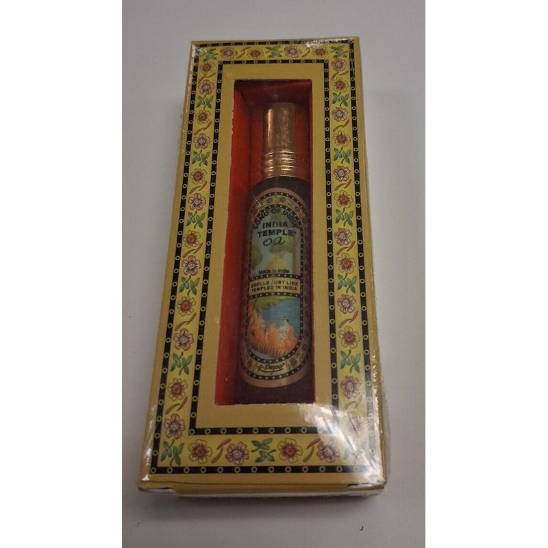 INDIA TEMPLE OIL 8ML ROLL ON BOTTLE BY SONG OF INDIA CONCENTRATED ...