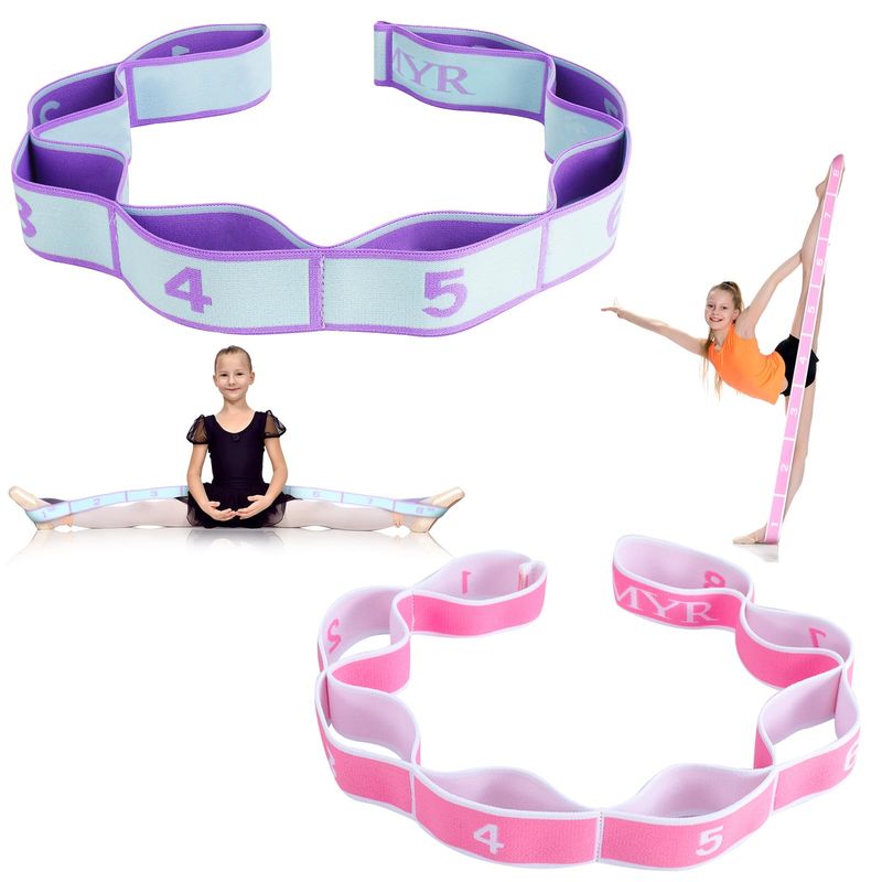 Invalidism Gymnastics Equipment for Women Girls,2 Pcs Ballet Stretch Bands, Exercise Trainer ...