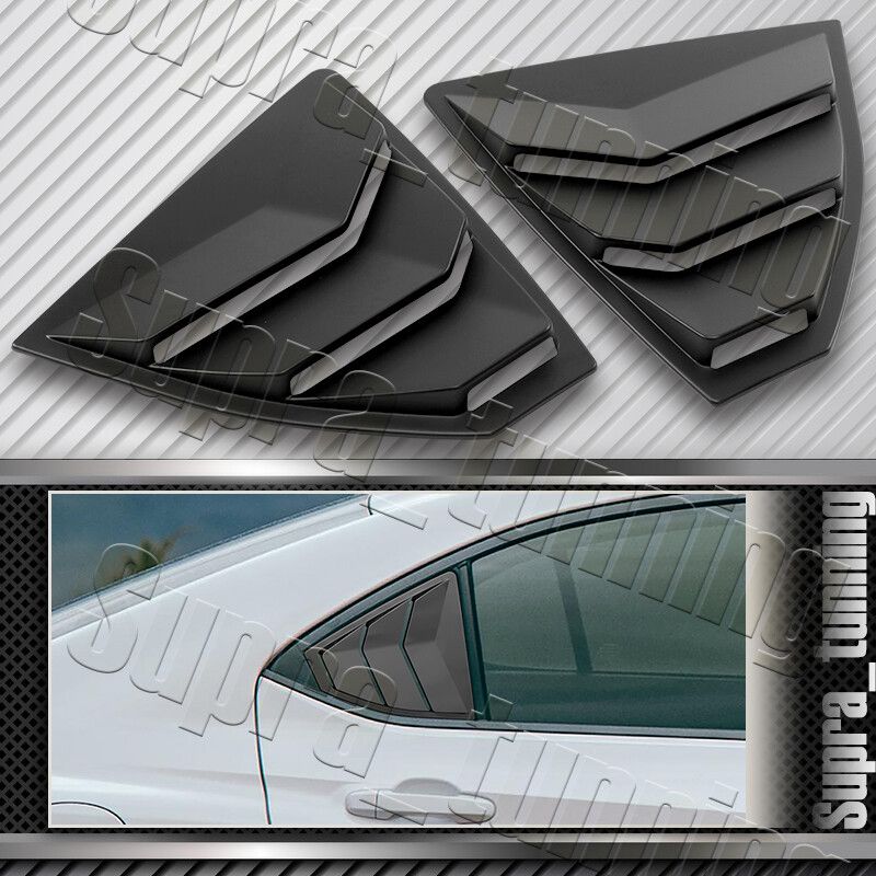 Fit 2022-2026 Subaru WRX Sedan ABS Black Side Window Louvers Scoop ...