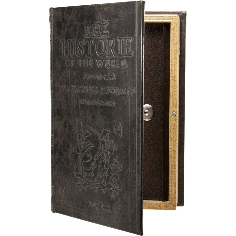 Barska Antique Book Lock Box with Key Lock - EveryMarket