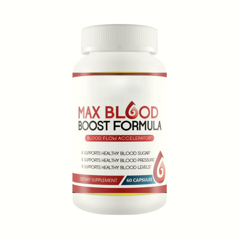 Max Blood Boost Formula- Natural Blood Sugar Supplement - 60 Capsules ...