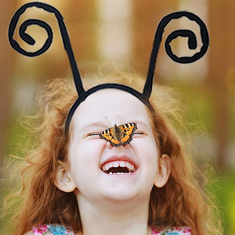 HozHoy Butterfly Antenna Headband For Girls Women Bug Antenna Headband ...