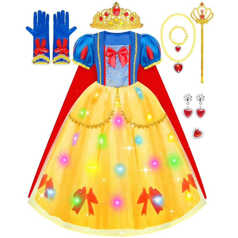 Meland Princess Dress - Light Up Princess Dress Up Clothes for Girls 3 ...