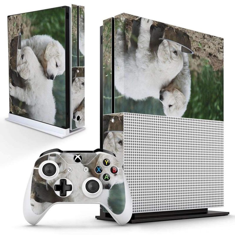 igsticker 002577 Xbox One S Skin Sticker Front, Top, Bottom, Controller ...