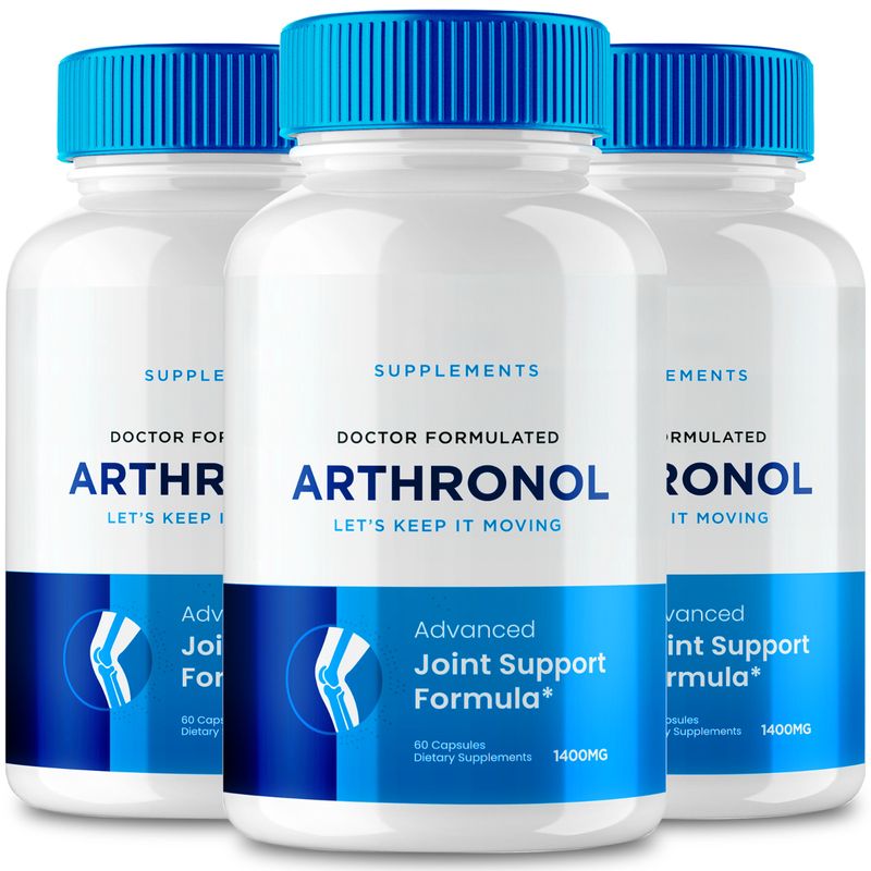 (3 Pack) Arthronol Joint Formula Capsules, Arth Ronol Joint Pills (180 ...