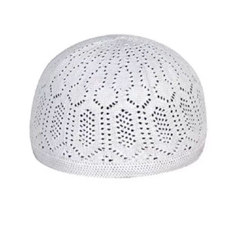 Men Skull Cap Muslim Islamic Prayer Hat Topi Kufi Head Wear Clothing in ...
