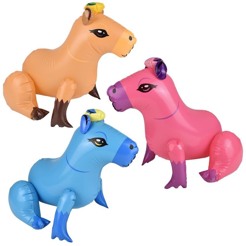 HAPPY DEALS ~ Capybara Inflates | Set of 3 | 24 inch | Inflatable Pool ...