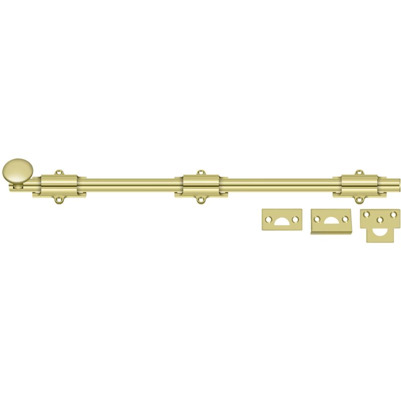 Deltana 18SB3 HD Solid Brass 18-Inch Surface Bolt - Online Marketplace - EveryMarket