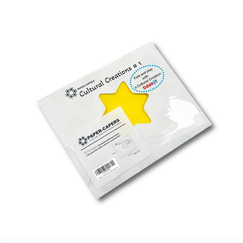 PAPER-CAPERS Ddakji Kit: Fold & Play Traditional Korean Flipping Game ...