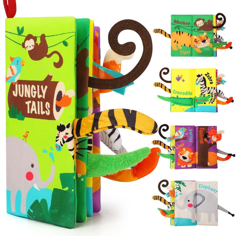 Beiens Fabric Picture Book, Cloth Toy, Baby (Animal Series, 3D Activity ...