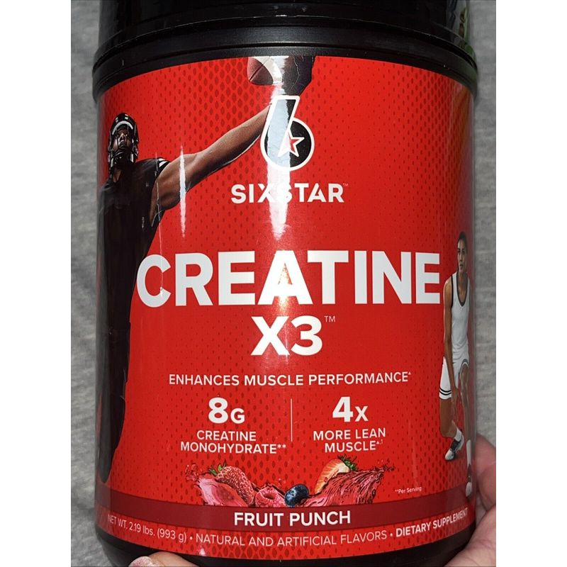 Six Star Creatine X3 BCAA Amino Acid Blend Powder- 30 Servings Fruit ...
