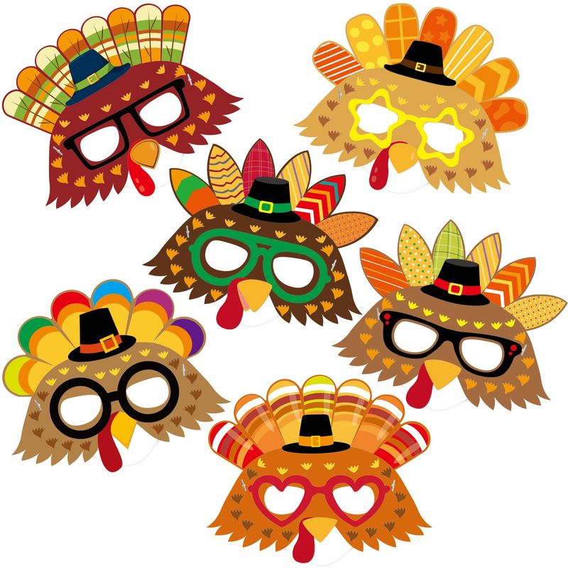 Thanksgiving Turkey Masks Craft for Kids Make Your Own Turkey Mask DIY ...