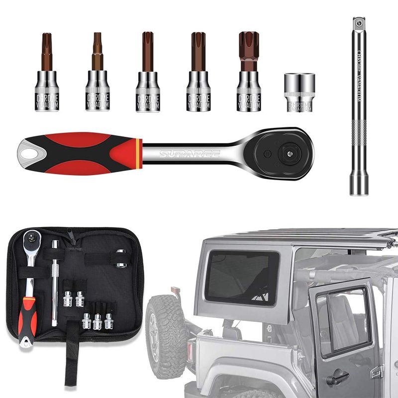 SUPAREE Hardtop Wrangler Door Removal Kit Torx Wrangler Tool kit Set ...