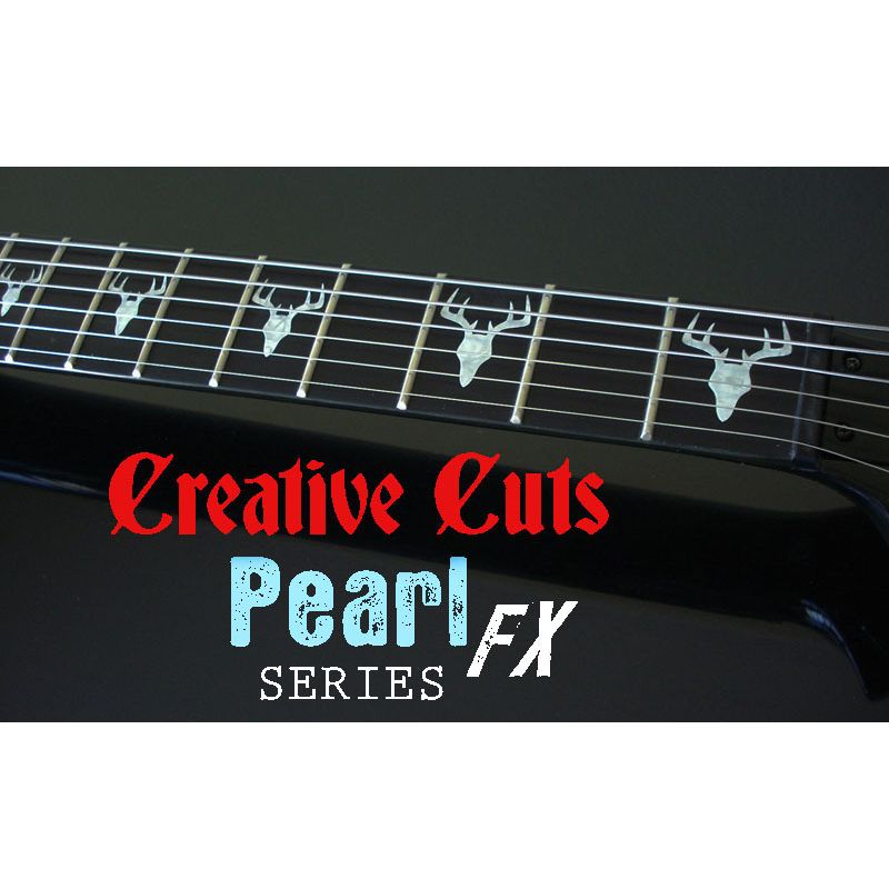 Elk Head James Hetfield ESP EX MOP Fret Markers Vinyl Inlay Decal for ...