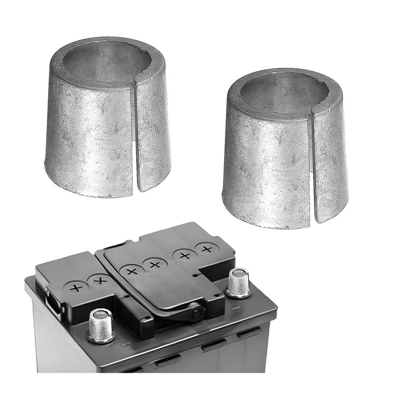 AUCELI Car Battery Post Shims, 2PCS Pure Lead Anode Cathode Vehicle ...