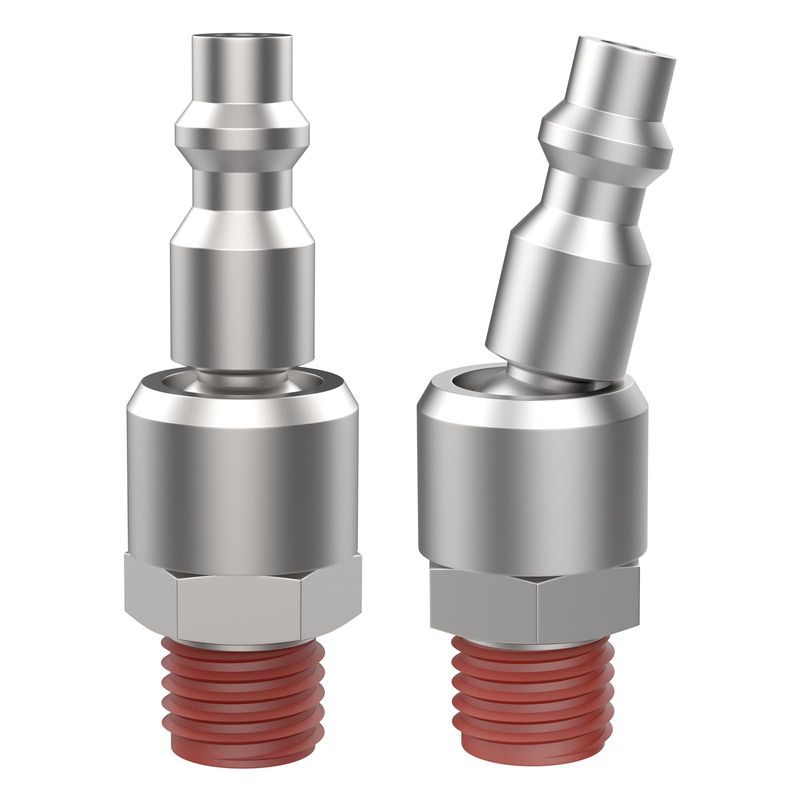 HONSNKS 1/4" Swivel Air Plug, 1/4 Inch NPT Male Thread Industrial ...