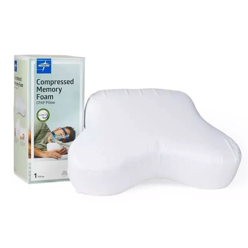 Medline Compressed Memory Foam CPAP Pillow Cool Firm Comfort CertiPUR ...