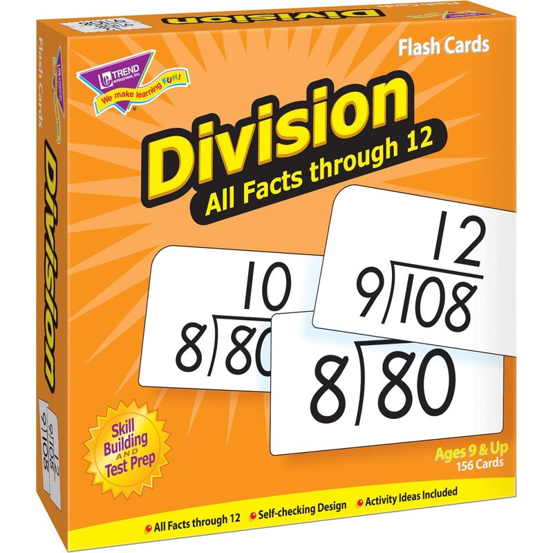 Trend Enterprises: Division All Facts Through 12 Skill Drill Flash ...