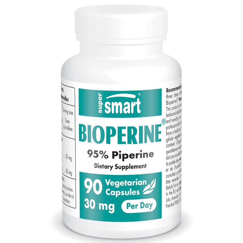 Supersmart - Bioperine 30mg per Day (95% Piperine) - Black Pepper ...
