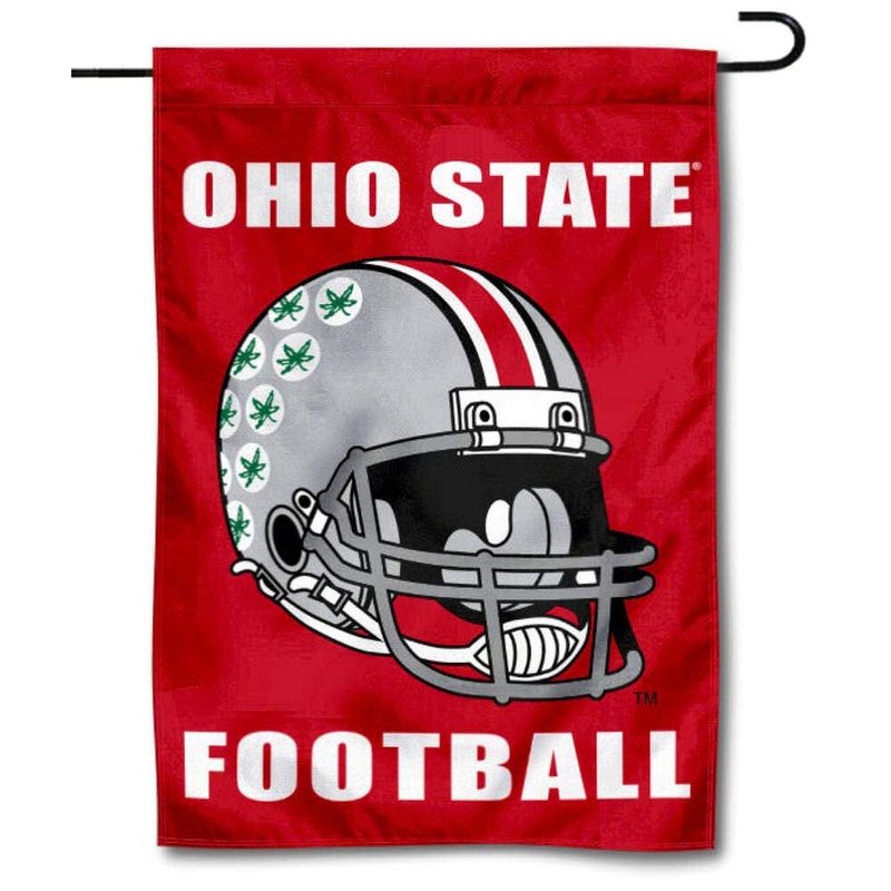 College Flags & Banners Co. Ohio State Buckeyes Football Helmet Garden ...