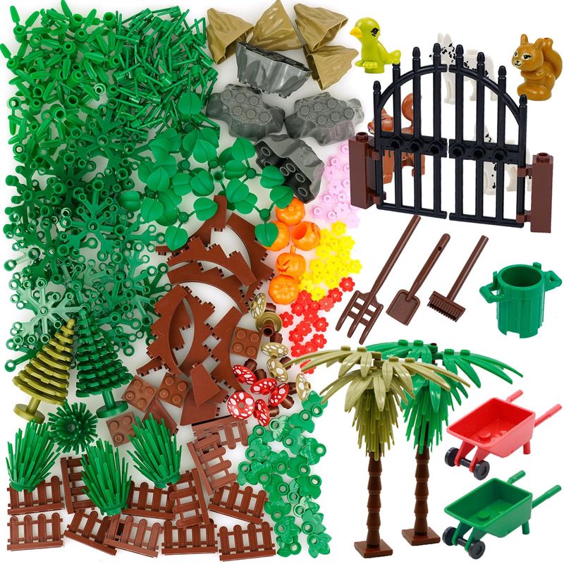 Plants Flowers Building Blocks Accessories, Tree Botanical Parts and ...