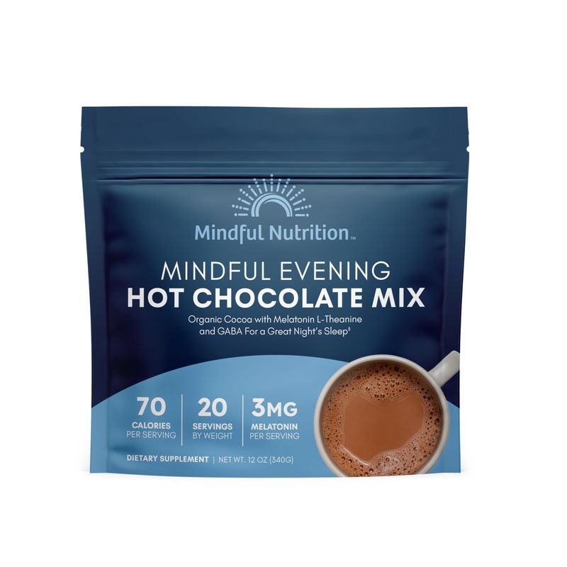 Mindful Evening Cocoa Mix Natural Sleep Aid, Melatonin 3mg, L-Theanine ...