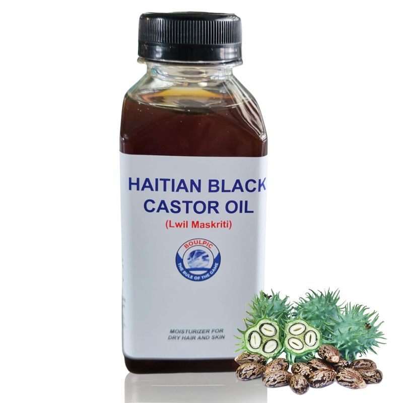 Meme Haitian Black Castor Oil (Lwil Maskriti) – 100% Pure, Cold-Pressed ...