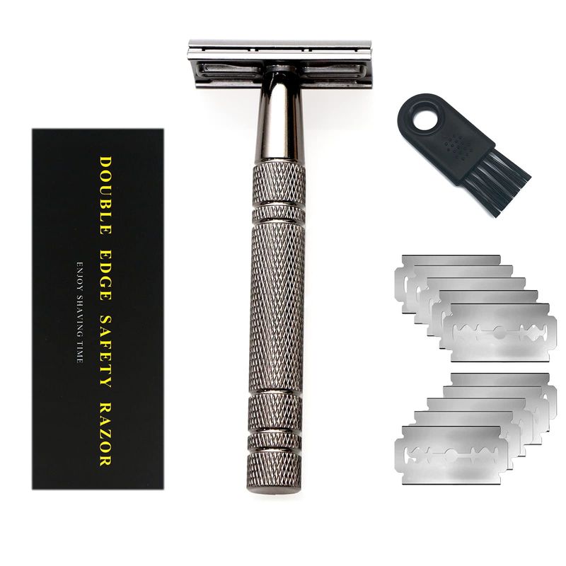 Metal Safety Razor for Men & Women, Double Edge DE Razor, One Single ...