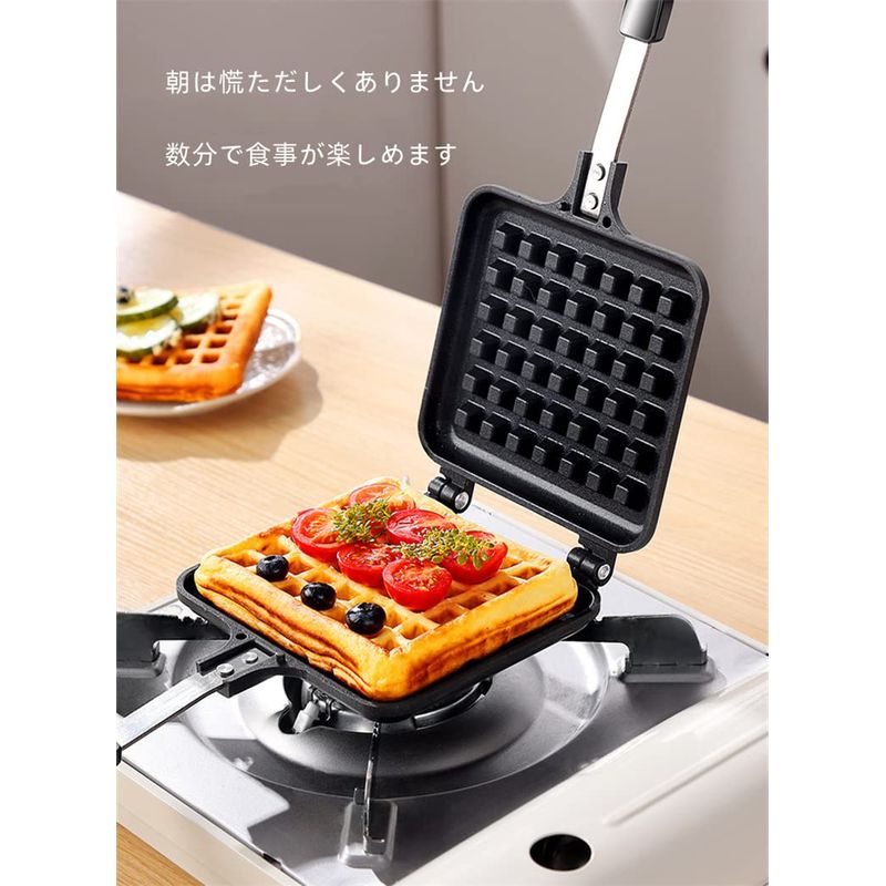 waffle maker direct fire pan double sided bake waffle baking machine ...