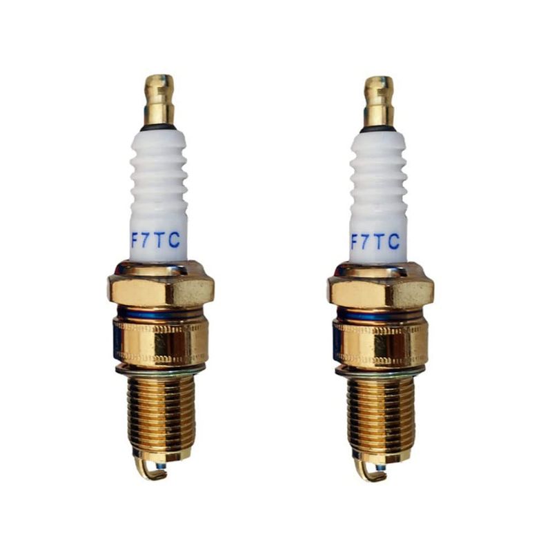 2 Pcs Replacement of F7TC Spark Plug Gasoline Engine Spark Plug for Generator Tractor ATV Dirt ...