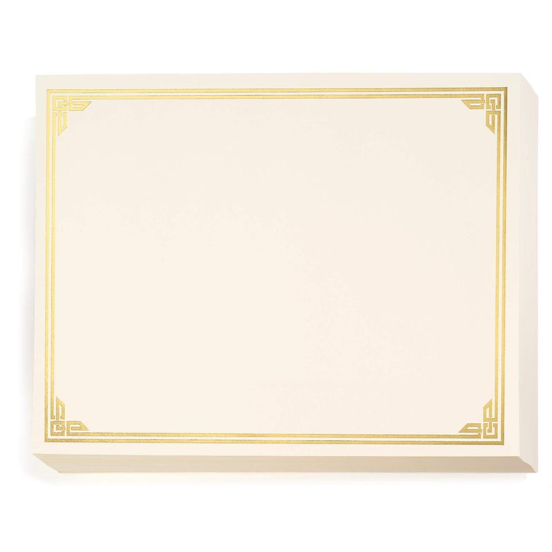 PaperDirect Gold on Cream Classic Specialty Certificates, 8½ x11, Foil ...
