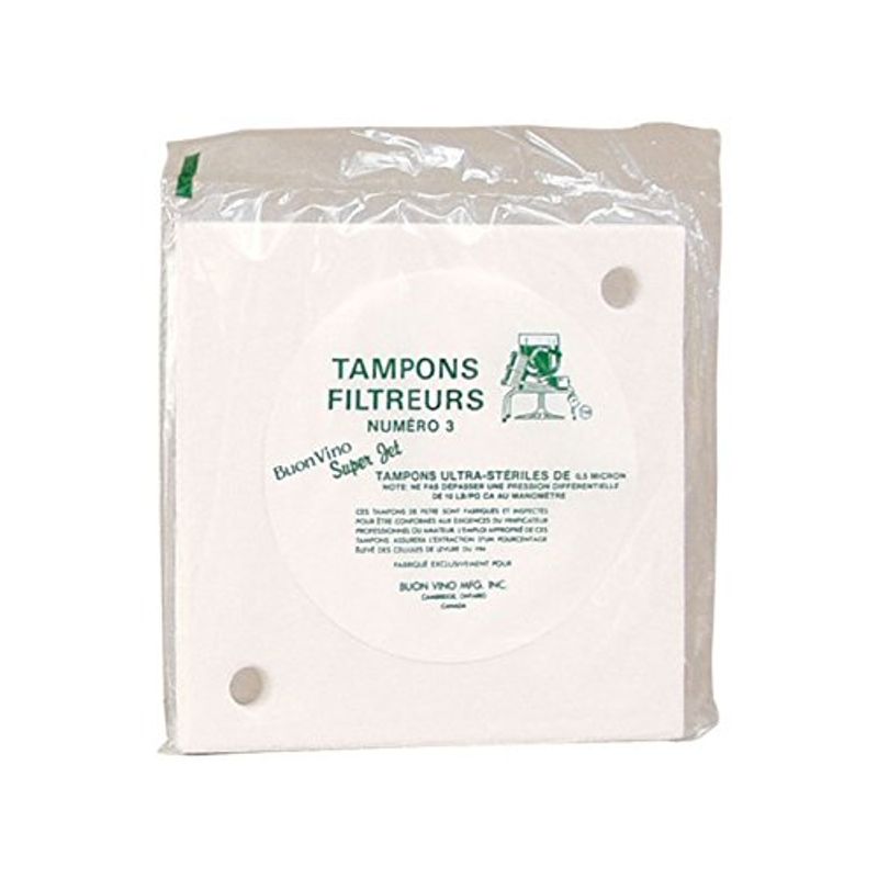 Buon Vino Super Jet Filter Pads (5 Pack) - Sterile Wine Multi ...