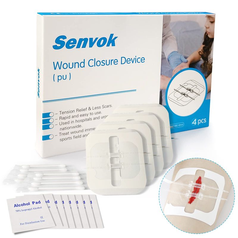 Sutures Butterfly Bandaids - 4 Pcs Laceration Kit - Surgical Laceration ...