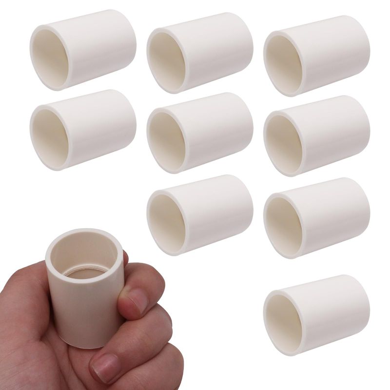 ZHMEINA 3/4 Inch PVC Fittings, 10 Pack PVC Coupling Adapter, Pipe ...